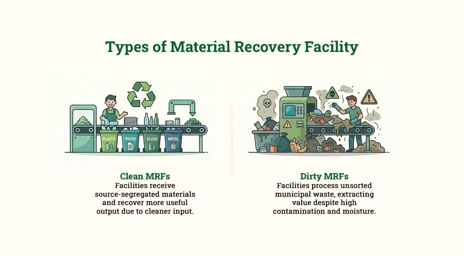 Material Recovery Facility in Waste Management: Types & Process