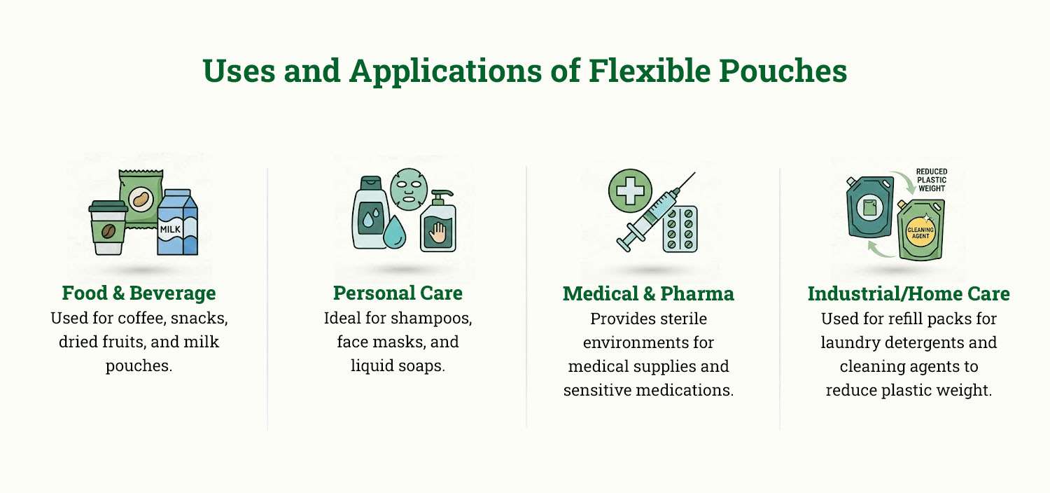 What Are Flexible Pouches? Types, Uses, and Materials